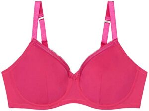 savage x fenty, women's, curvy stretch microfiber unlined bra, millennial pink, 40dd