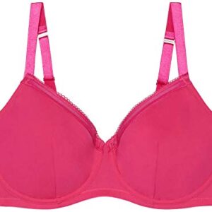 Savage X Fenty, Women's, Curvy Stretch Microfiber Unlined Bra, Millennial Pink, 40DD