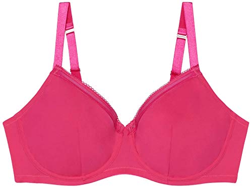 Savage X Fenty, Women's, Curvy Stretch Microfiber Unlined Bra, Millennial Pink, 40DD