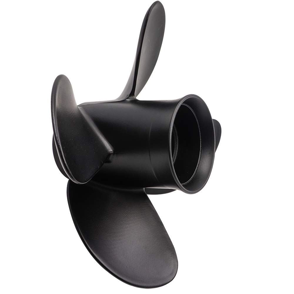 Young Marine Aluminum Outboard Propeller 4-Blade for Mercury Engines 25/30/35/40/45/50/55/60/70HP (D:10.38" x P:13")