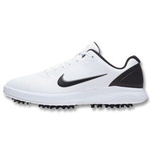 nike infinity g men's waterproof spiked golf shoes black-white size 8