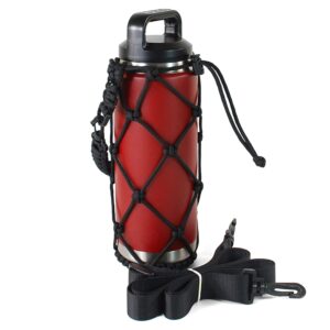 gearproz handle for yeti rambler bottles - paracord handle and sling - from america's no. 1 in water bottle carriers and accessories - prevents dropping and dents