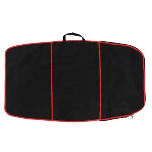 jadeshay surfboard bag, 48x28 inch durable polyester bodyboard carry bag with side handle, double zipper & external pocket, suitable for surfboard, boogie board, red stripe