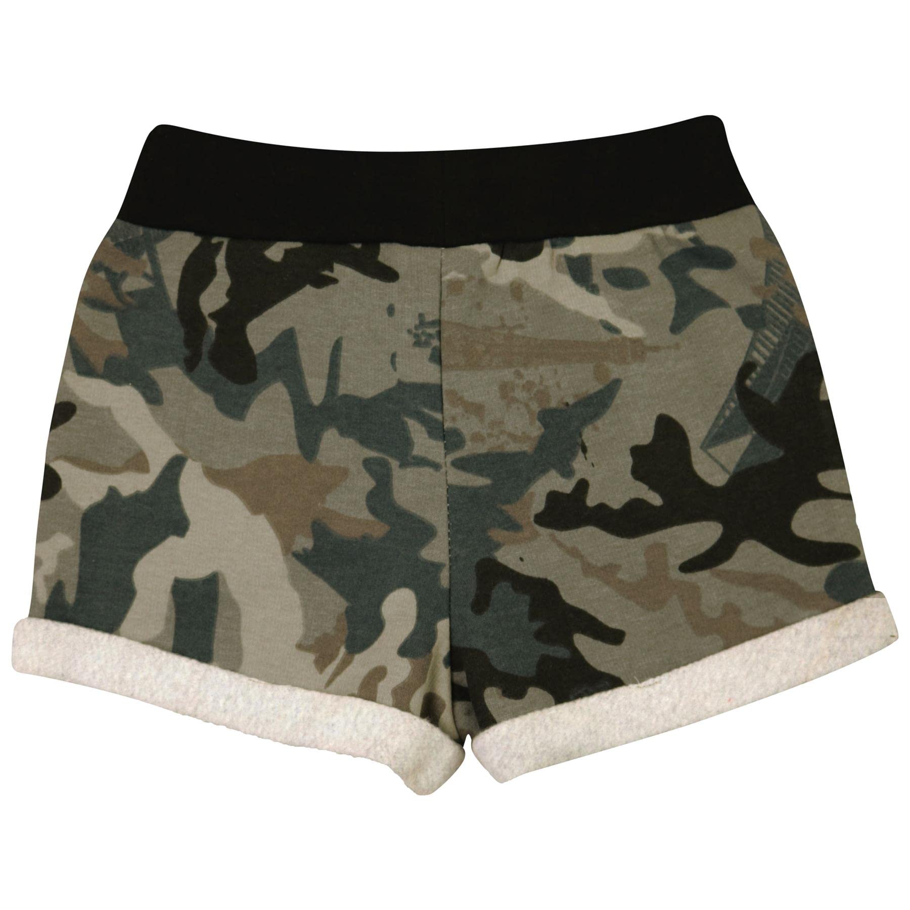 Kids Girls Shorts Fleece Camouflage Charcoal Summer Hot Short Dance Gym Pants