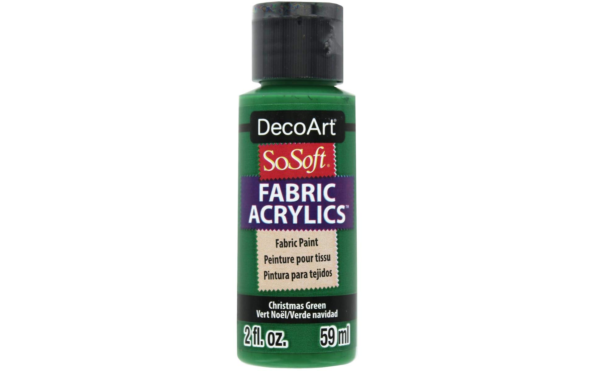 Deco Art SoSoft Fabric Acrylic Paint 2oz-Christmas Green