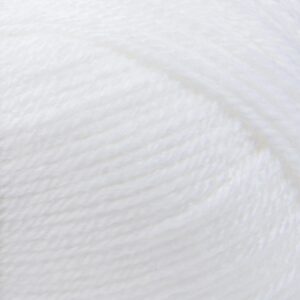 Lion Brand Yarn Basic Stitch Anti-Pilling Knitting Yarn, Yarn for Crocheting, 1-Pack, White