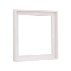 pixy canvas floater frame 8x8 for 3/4 (0.75) inch deep canvas paintings/canvas prints/wood canvas panels/wall art/wall decor/home decor/artwork (white, 8 x 8 inch, square)