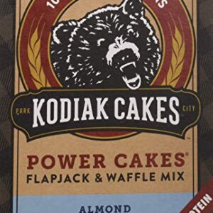 Kodiak Power Cakes, Pancake & Waffle Mix, Almond Poppyseed, High Protein,100% Whole Grains (Pack of 1)