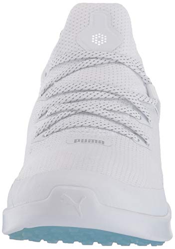 Puma Golf Women's Laguna Fusion Sport Golf Shoe, Puma White-Puma White, 6.5 M US