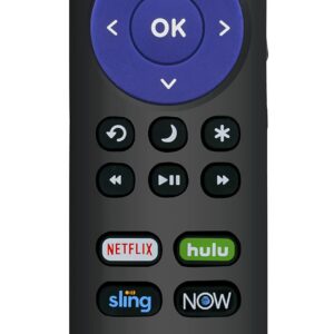 Replaced Remote fit for Hisense Roku TV 32H4D H4 series 40H4D 43H4D 50H4D 55H4D 55R7E 65R6070E 65R7E1 40H4F 43R7E 50R7E 32H4E1 55R6E 60R5800E 50R6E 65R6E1 32H4030F 40H4030F 43R6E 43H4030F 55R60