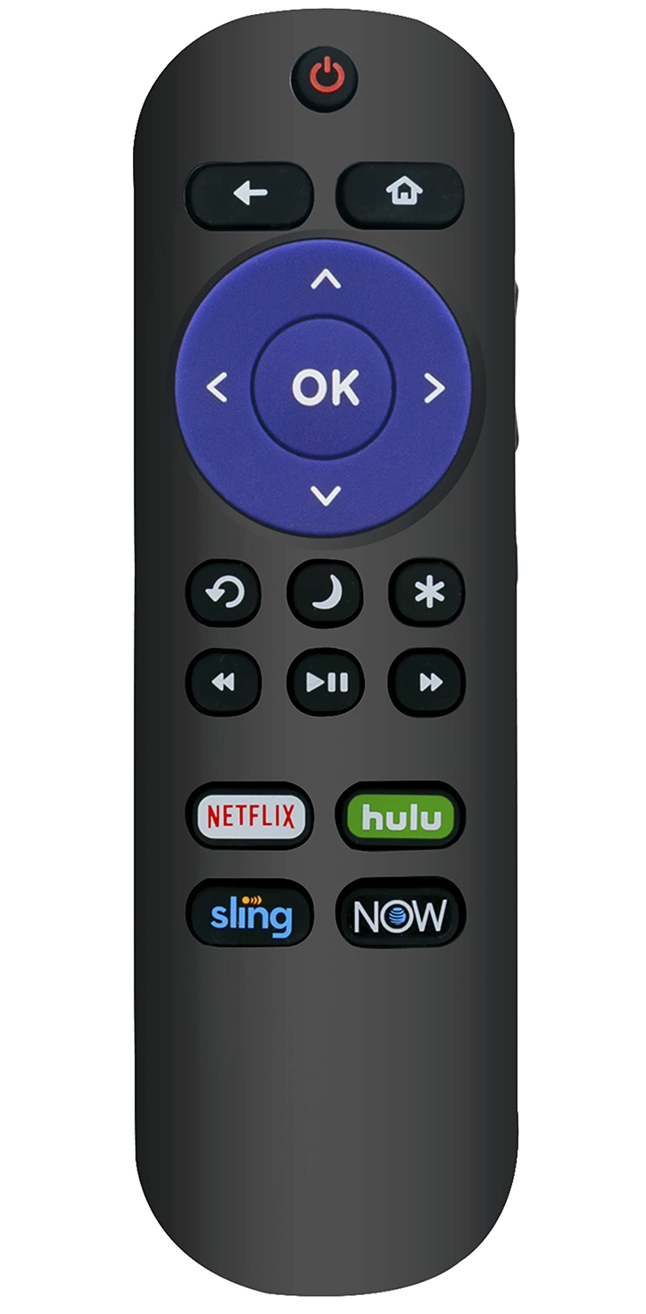 Replaced Remote fit for Hisense Roku TV 32H4D H4 series 40H4D 43H4D 50H4D 55H4D 55R7E 65R6070E 65R7E1 40H4F 43R7E 50R7E 32H4E1 55R6E 60R5800E 50R6E 65R6E1 32H4030F 40H4030F 43R6E 43H4030F 55R60