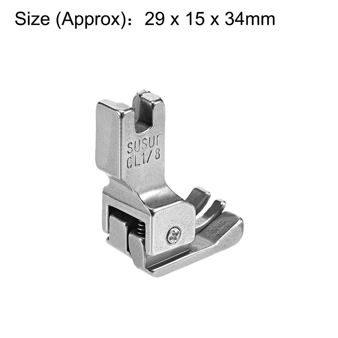 uxcell Left Compensating Presser Foot Fit for Industrial Sewing Machines (1/8")