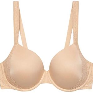 Savage X Fenty, Women's, Curvy T-Shirt Lace Bra, Honey Nude, 42C