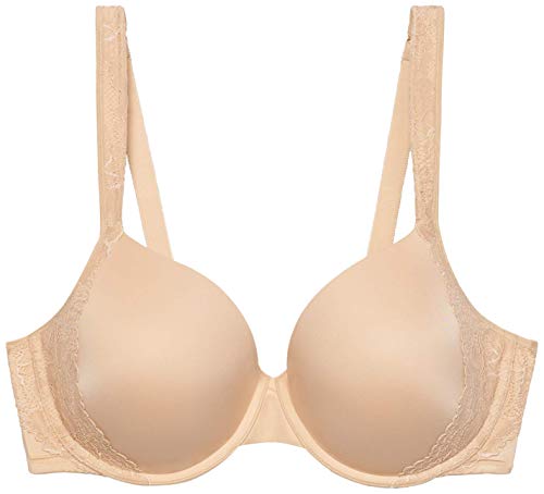 Savage X Fenty, Women's, Curvy T-Shirt Lace Bra, Honey Nude, 42C