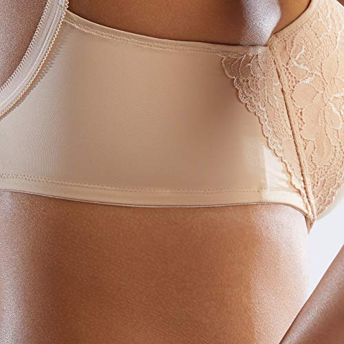 Savage X Fenty, Women's, Curvy T-Shirt Lace Bra, Honey Nude, 42C