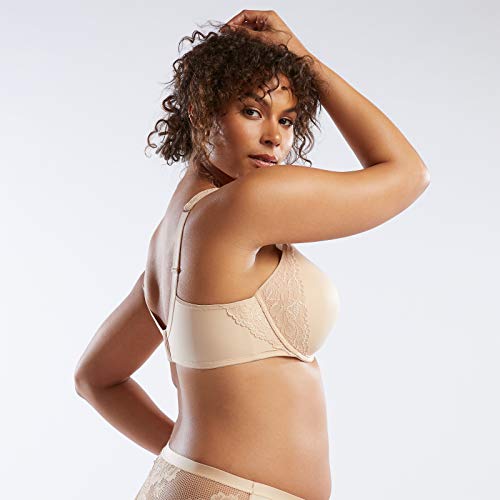 Savage X Fenty, Women's, Curvy T-Shirt Lace Bra, Honey Nude, 42C