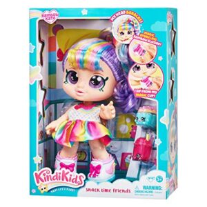 Kindi Kids Snack Time Friends - Pre-School Play Doll, Rainbow Kate - for Ages 3+ | Changeable Clothes and Removable Shoes - Fun Play, for Imaginative Kids