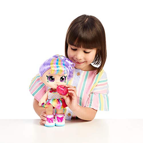 Kindi Kids Snack Time Friends - Pre-School Play Doll, Rainbow Kate - for Ages 3+ | Changeable Clothes and Removable Shoes - Fun Play, for Imaginative Kids