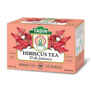 tadin te de jamaica hibiscus tea 24 bags.