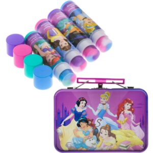 Townley Girl Disney Princess Swirl Lip Balm with Storage Tin, 5 Count