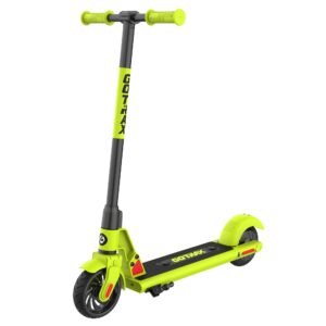 gotrax gks electric scooter, kick-start boost and gravity sensor kids electric scooter, 6" wheels ul certificated e scooter for kids age of 6-12 (green)