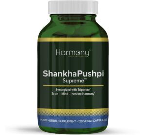 shankhpushpi supreme - harmony nutraceuticals ayurvedic medicine to support brain, mind and nervine