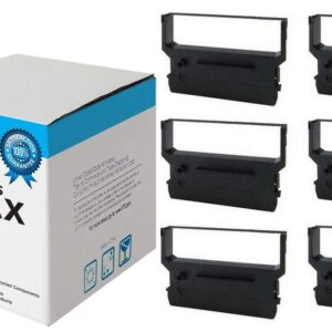 SuppliesMAX Compatible Replacement for Citizen DP-600/650/CBM-710/750/iDP-3516/3530/4540 Black P.O.S. Printer Ribbons (6/PK) (IR-61B)