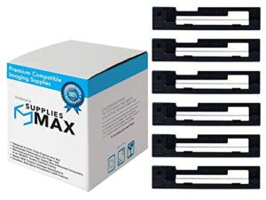 suppliesmax compatible replacement for citizen cbm-910/920/md-910/911/idp-3110/3111 purple p.o.s. printer ribbons (6/pk) (ir-91p)