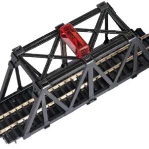 Bachmann Trains - E-Z Track Blinking Bridge - N Scale (44873), Black Small