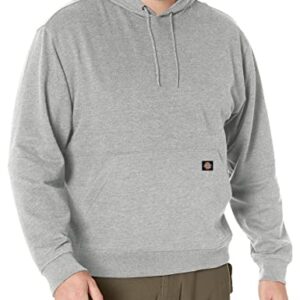 Dickies Men's Pullover Fleece Hoodie, Heather Gray, Large