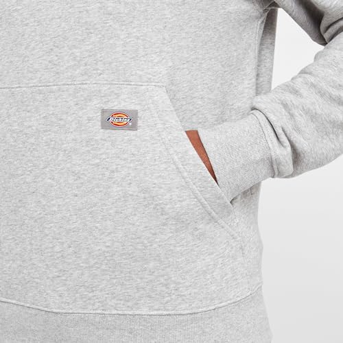 Dickies Men's Pullover Fleece Hoodie, Heather Gray, Large