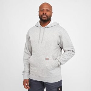 Dickies Men's Pullover Fleece Hoodie, Heather Gray, Large