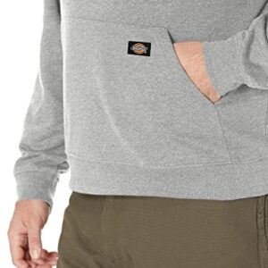 Dickies Men's Pullover Fleece Hoodie, Heather Gray, Large