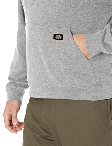 Dickies Men's Pullover Fleece Hoodie, Heather Gray, Large