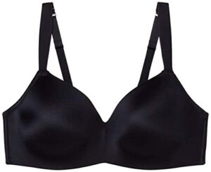 savage x fenty, women's, curvy wireless bra, black caviar, 42d