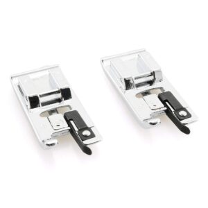 heyous 2pcs presser foot overcast presser foot for brother, janome, kenmore, babylock, toyota sewing machines