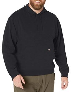 dickies men's pullover fleece hoodie, black, x-large