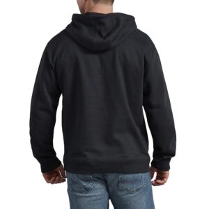 Dickies Men's Big Pullover Fleece Hoodie, Black, X-Large Tall