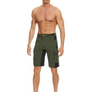 Cycorld Mens-Mountain-Bike-Shorts, Loose Fit with Zippered Pockets, MTB, Cycling,Hiking,Cargo,Outdoor Lightweight Shorts(Army Green, XX-Large)