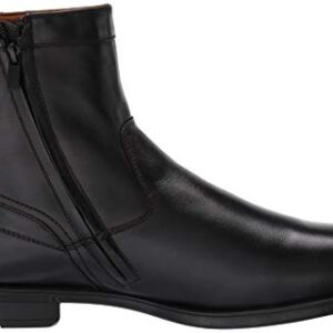 Florsheim Men's Medfield Plain Toe Zip Boot Fashion, Black, 14 Wide