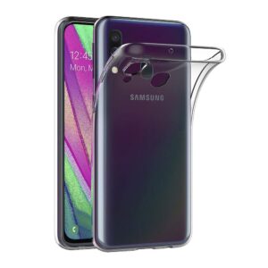 maijin case for samsung galaxy a40 (5.9 inch) soft tpu rubber gel bumper transparent back cover