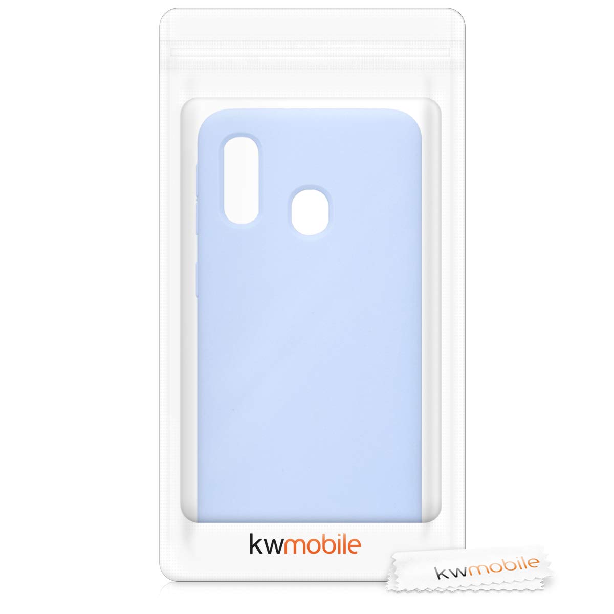 kwmobile Case Compatible with Samsung Galaxy A40 Case - TPU Silicone Phone Cover with Soft Finish - Light Blue Matte