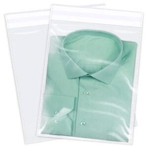 imailer - 100 count - 10" x 13" clear cellophane bags self seal- cello large resealable plastic poly bags for prints, photos, documents, clothing, t-shirt