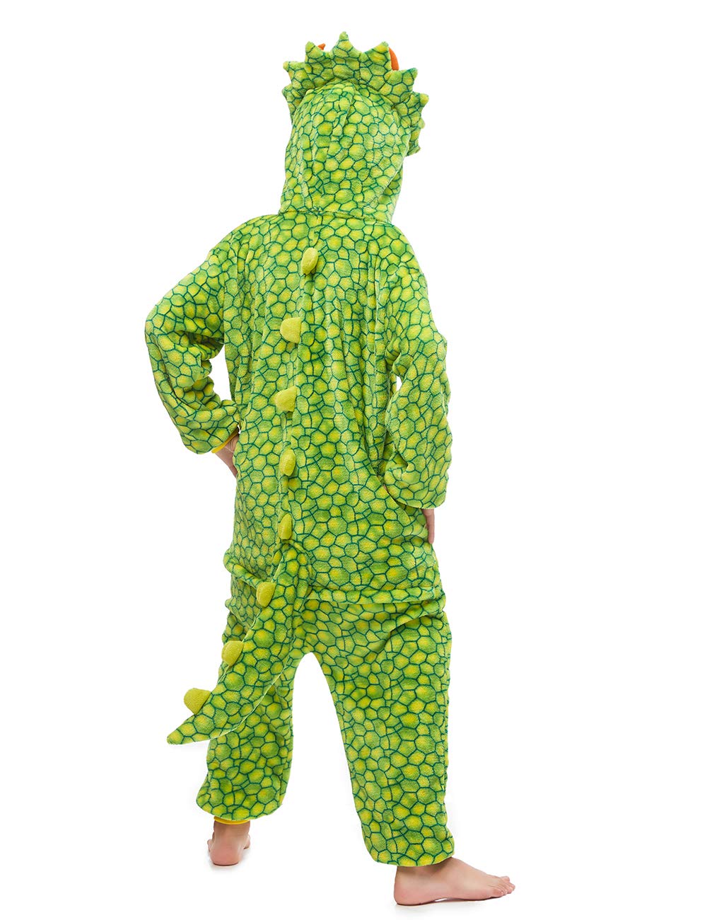 CASABACO Dinosaur Costume Onesie Adult Women Novelty Onepiece Pajamas, Light Green, L