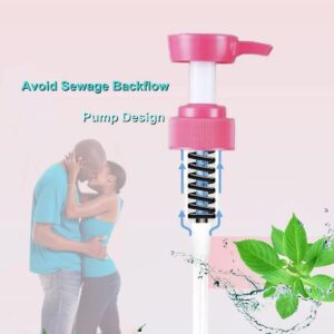 Vaginal Douche Enema Cleaner 600ml Reusable Manual Pressure Anal Vaginal Cleaning System Portable Kit