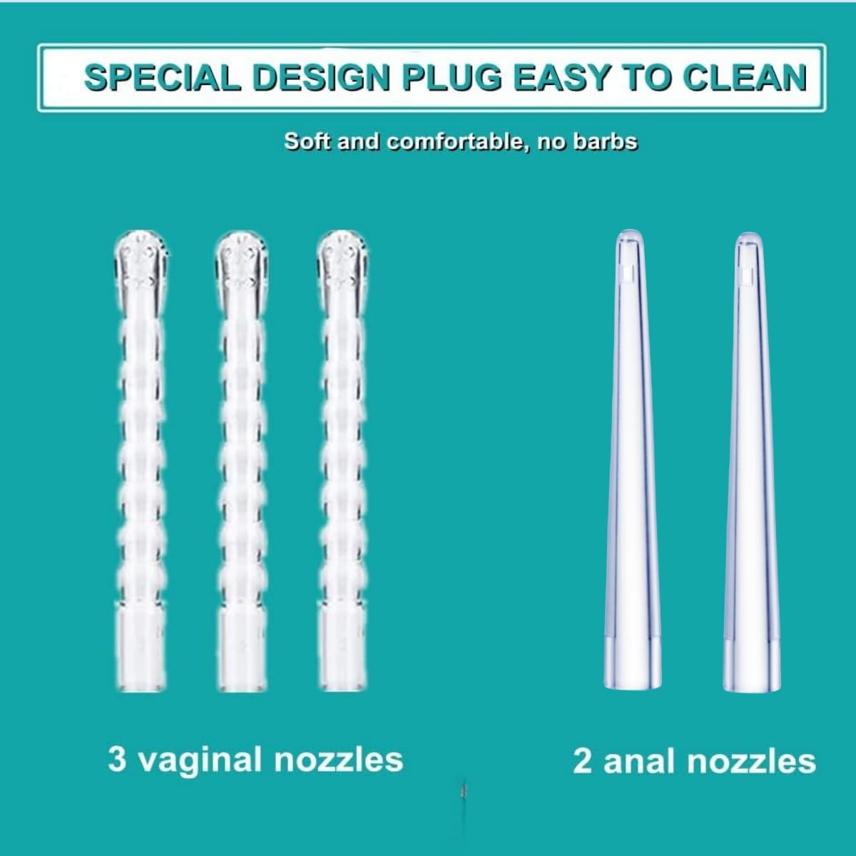 Vaginal Douche Enema Cleaner 600ml Reusable Manual Pressure Anal Vaginal Cleaning System Portable Kit