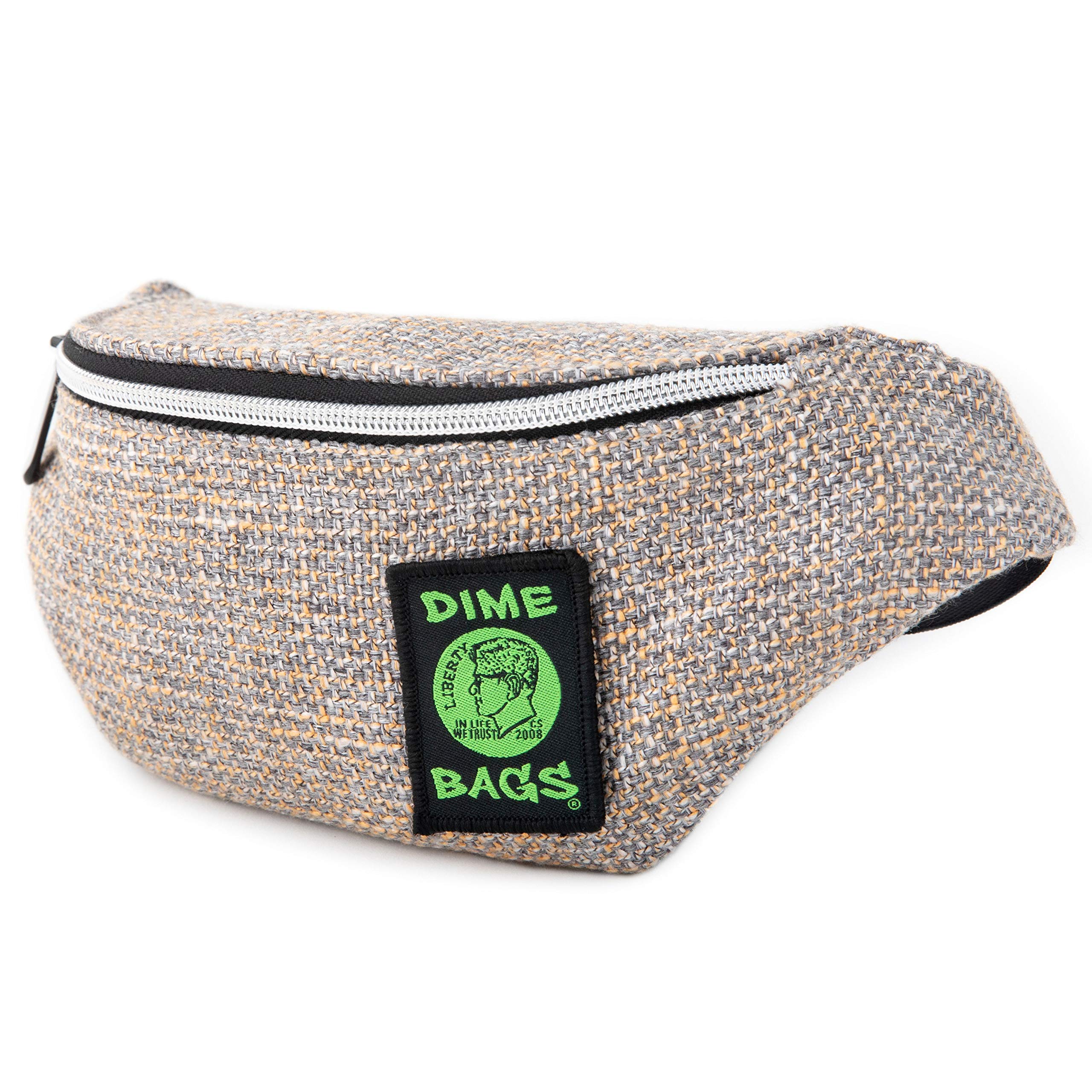 DIME BAGS Stash Pack Hemp Waist Pack | Small Hipster Fanny Pack with Adjustable Strap (Sand)