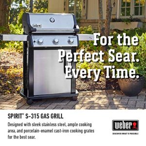 Weber Spirit S-315 NG Gas Grill, Stainless Steel