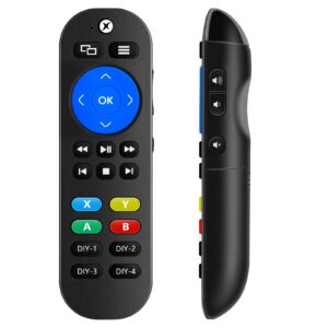 tiebutie pre-programmed media remote control compatible with xbox one, xbox one s, xbox one x - all in one universal control for xbox remote, lg & vizio tv remote with 7 learning programmed keys