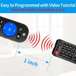 tiebutie Pre-programmed Media Remote Control Compatible with Xbox One, Xbox One S, Xbox One X - All in One Universal Control for Xbox Remote, LG & Vizio TV Remote with 7 Learning Programmed Keys